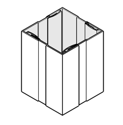 Post Base Cover 8 Pcs 4x4 Inches PC Post Skirts, White Porch Column 4x4 ...